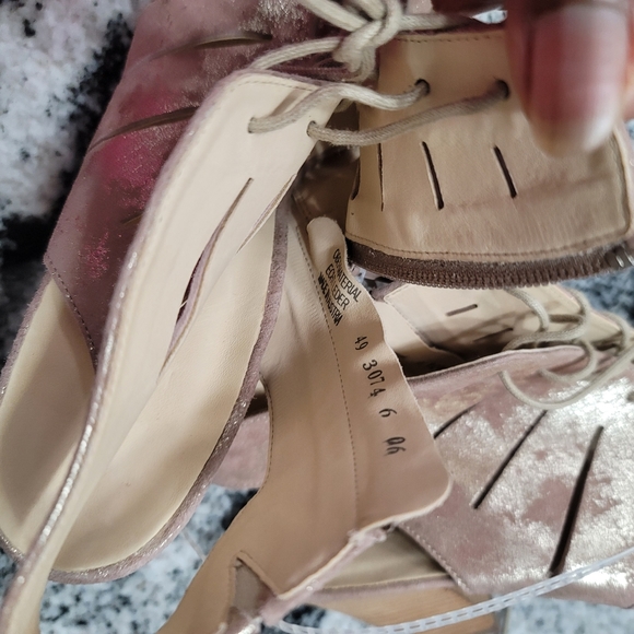 Paul Green | Shoes | Paul Greenbrown Cosmo Peep Toe Laceup Bootie Blush ...